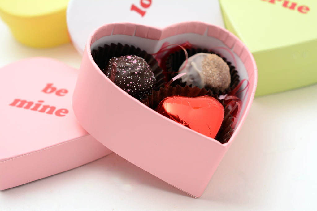 Fun Candy Heart Box - 3pc – Cocoa West Chocolatier Inc.